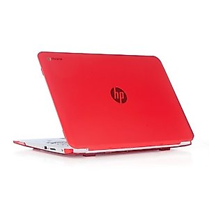 iPearl mCover Hard Shell Case for 14" HP Chromebook 14 G2 Series (14-Q010NR 14-Q020NR 14-Q029WM 14-Q030NR 14-Q070NR, etc) laptops (Red)
