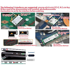 JMT EXP GDC Notebook External PCI-E Discrete Graphics Beast Series External Laptop Docking Station Mini PCI-E/M.2 A Key No Power (Expresscard)