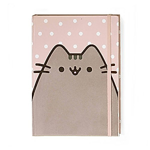 Enesco Pusheen The Cat Polka Dot Notebook Journal, Pink, 6-x-8-Inch