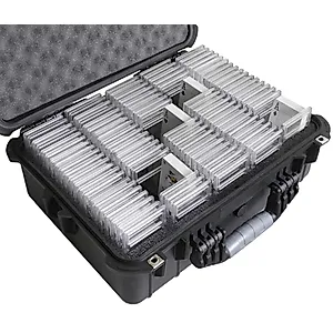 Case Club 108-196 Graded Card Slab Carrying Case- Slotted Storage Fits PSA/BGS/FGS/ & More Graded Slabs - Collector Box for Trading & Sports Cards - Travel Holder for Slabs/Sleeves/Loose Cards