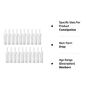 Gas and Colic Reliever for Babies, Natural Solution for Baby Colic and Gas Relief, 100% Safe & Effective Instant Constipation Relief for Gassy Babies (20 Count)