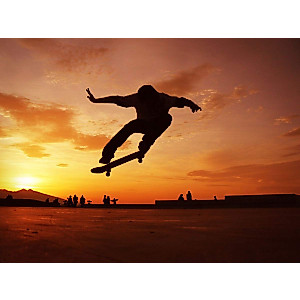 Dreambeauty 31 inch Pro Skateboard Complete,7 Layer Maple Wood Double Kick Concave Skateboards, Tricks Skateboards for Teens, Beginners, Girls, Boys, Kids, Adults (Pray)