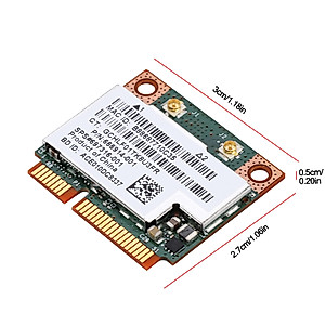 Mini PC-E Wireless Network Card,Bluetooth 4.0 300Mbps 2.4 and 5 GHz Dual-Band PCI-E Wireless LAN Card,Suitable for Broadcom BCM943228HMB,Suitable for Windows 2000/XP/VISTA/7