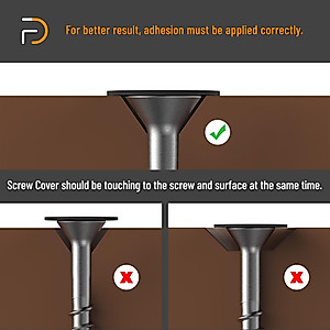 Furndiy 7/8" - 21mm 36 Pcs White Self-Adhesive Screw Cover Caps - Screw Hiding - Screw Hole Cover Caps - Nail Cover - Screw Hole Stickers - Based in USA