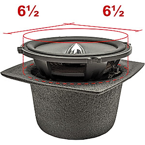 Design Engineering DEI 050331 Boom Mat Speaker Baffles, 6.5" Round Slim (Pack of 2)