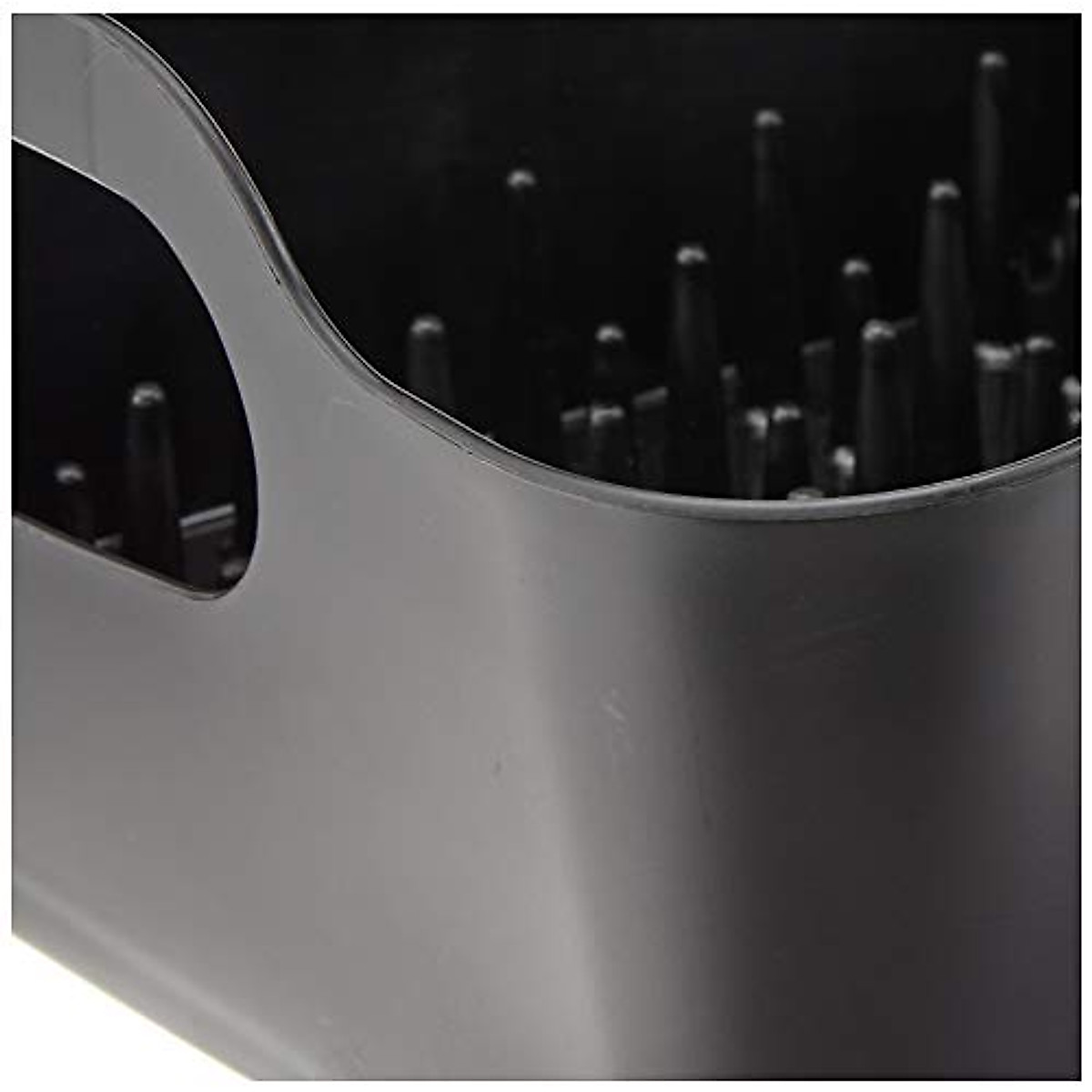 Umbra Tub Dish Drying Rack – Lightweight Self-Draining Dish Rack for Kitchen Sink and Counter at Home, RV or Motorhome, Smoke