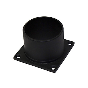 Solus S349-BK Black Pier Mount Adapter for 3" Post Lighting Fixtures