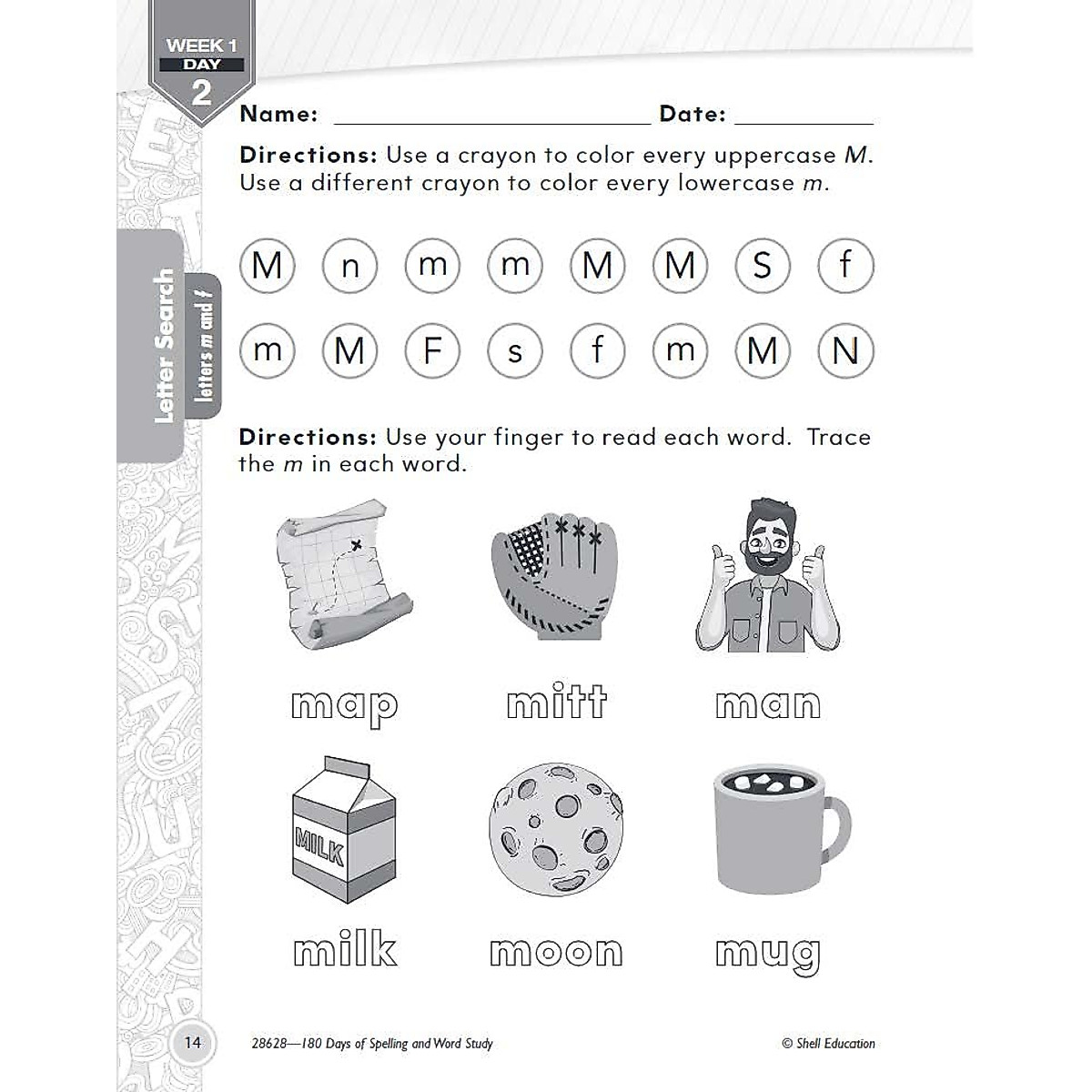 180 Days™: Reading, Vocabulary/Language for Kindergarten Practice Workbook for Classroom and Home, Cool and Fun Practice Created by Teachers (180 Days of Practice)