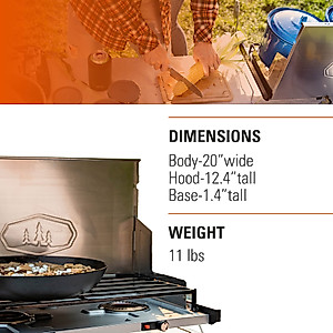 GSI Outdoors, Pinnacle Pro 2 Burner Propane Camping Stove, Folding & Ultra Portable