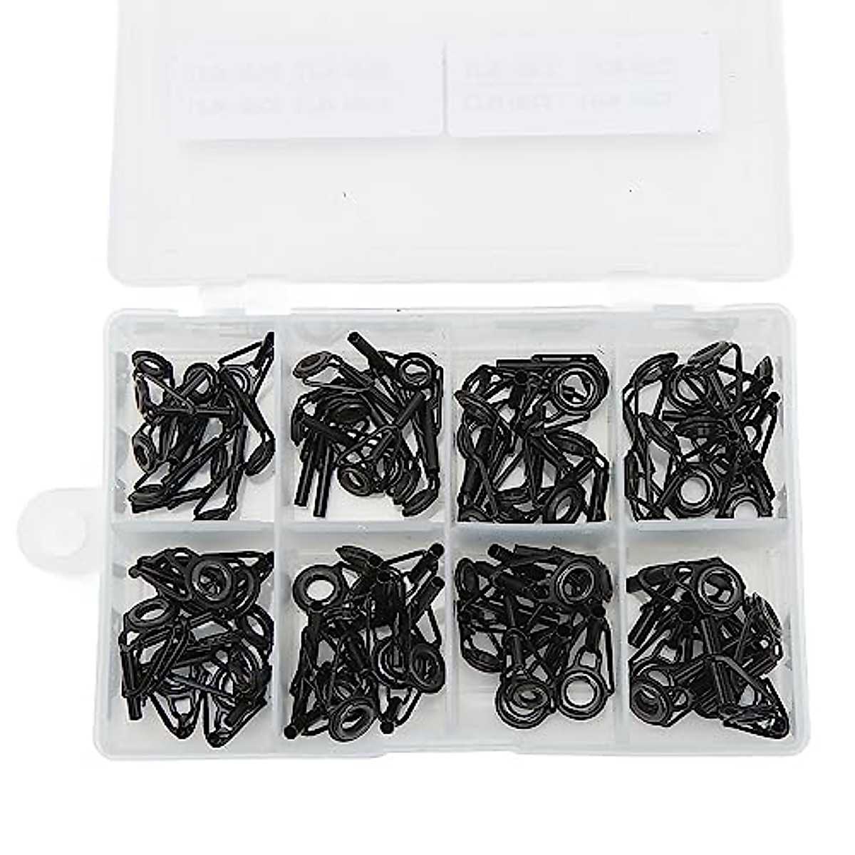 Fishing Rod Guides, 80PCS Fishing Rod Repair Kit Sea Heavy Duty Boat Fishing Rod Guides Top Tips