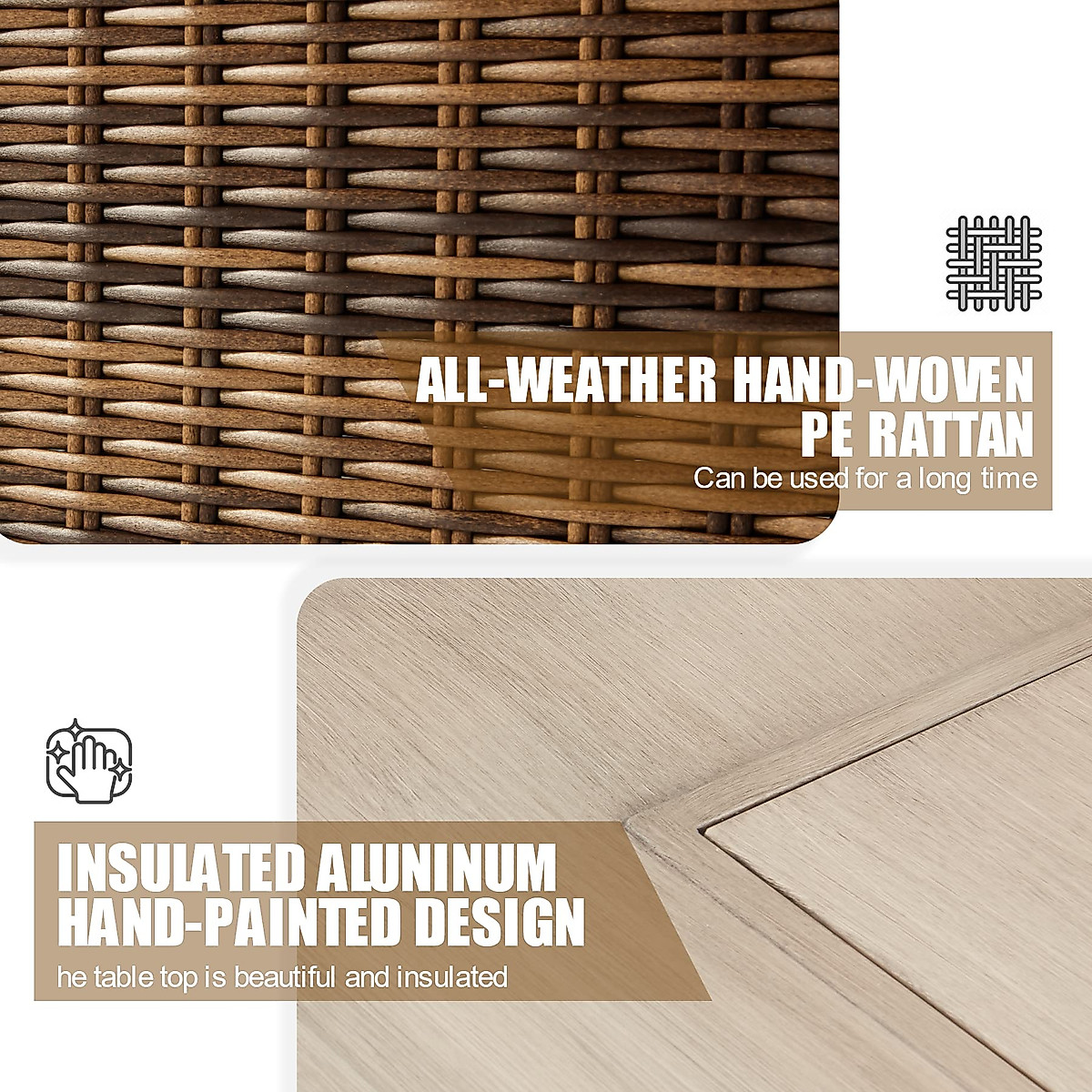 GYUTEI 50in Outdoor Propane Gas Fire Pit Table with Glass Wind Guard,50,000 BTU Rectangle Firepit w/CSA Certification,Aluminum Tabletop for Garden Patio(Grey)