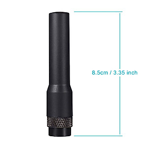 Bingfu Dual Band VHF UHF 136-174MHz 400-470MHz Ham Radio Antenna Handheld Two Way Radio SMA Male Soft Antenna 2-Pack for Icom Yaesu Vertex Ham Radio Walkie Talkie Standard Horizon Marine VHF Radio