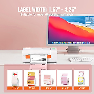 VEVOR Thermal Label Printer, Shipping Label Printer for Width of 1.57" - 4.25" Labels, w/Japanese Rohm Printer Head & Auto Label Recognition, Compatible w/USPS, Amazon, Ebay, Etsy, UPS,etc