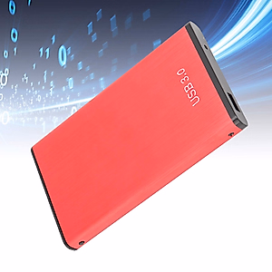 Portable External Hard Drive,USB 3.0 Mobile Hard Drive,Hard Drive External Storage for PC, Laptop,Red(250GB)