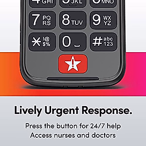 Jitterbug Flip2 Cell Phone for Seniors Red