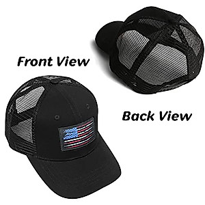 American Fish Flag Trucker Hats - Fishing Gifts for Men - Outdoor Snapback Fishing Hats Perfect for Camping and Daily Use