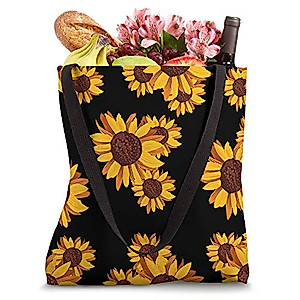 Floral Pattern Yellow Flower Sunshine Florist Sunflower Tote Bag
