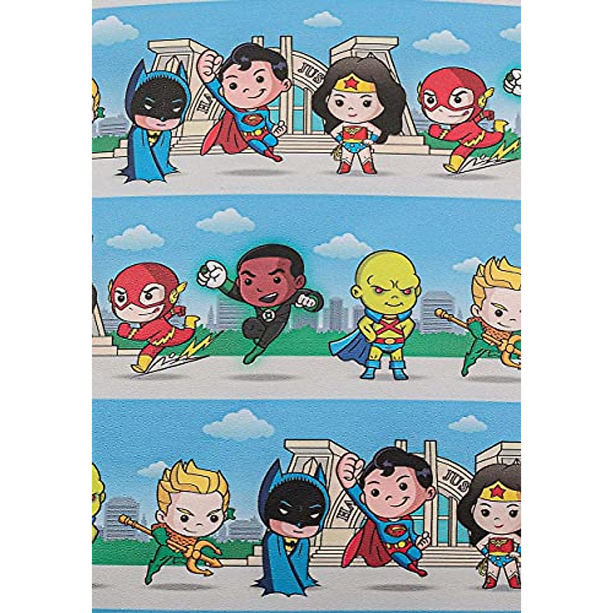 Loungefly DC Comics Superheroes Chibi Lineup Womens Double Strap Shoulder Bag Purse