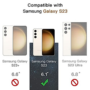 JETech Privacy Screen Protector for Samsung Galaxy S23 5G 6.1-Inch with Camera Lens Protector, Anti-Spy Tempered Glass Film, Fingerprint ID Compatible, 2-Pack Each