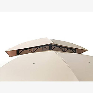 Garden Winds Replacement Canopy for The Heritage Dome Gazebo - Standard 350 - Beige