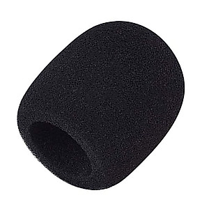 BlingKingdom 5pcs Thick Handheld Stage Microphone Windscreen Foam Anti-Jet Sponge Cover (Black)