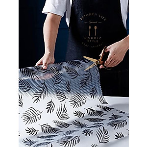 Jacriah Shelf Liner for Kitchen Cabinets Non-Adhesive Leaf Drawer Liner Non-Slip Refrigerator Liner Waterproof Fridge Pad Cupboard Mat Easy Placemats, Ideal for Wire Pantry Bathroom, 17.7"× 47.2"