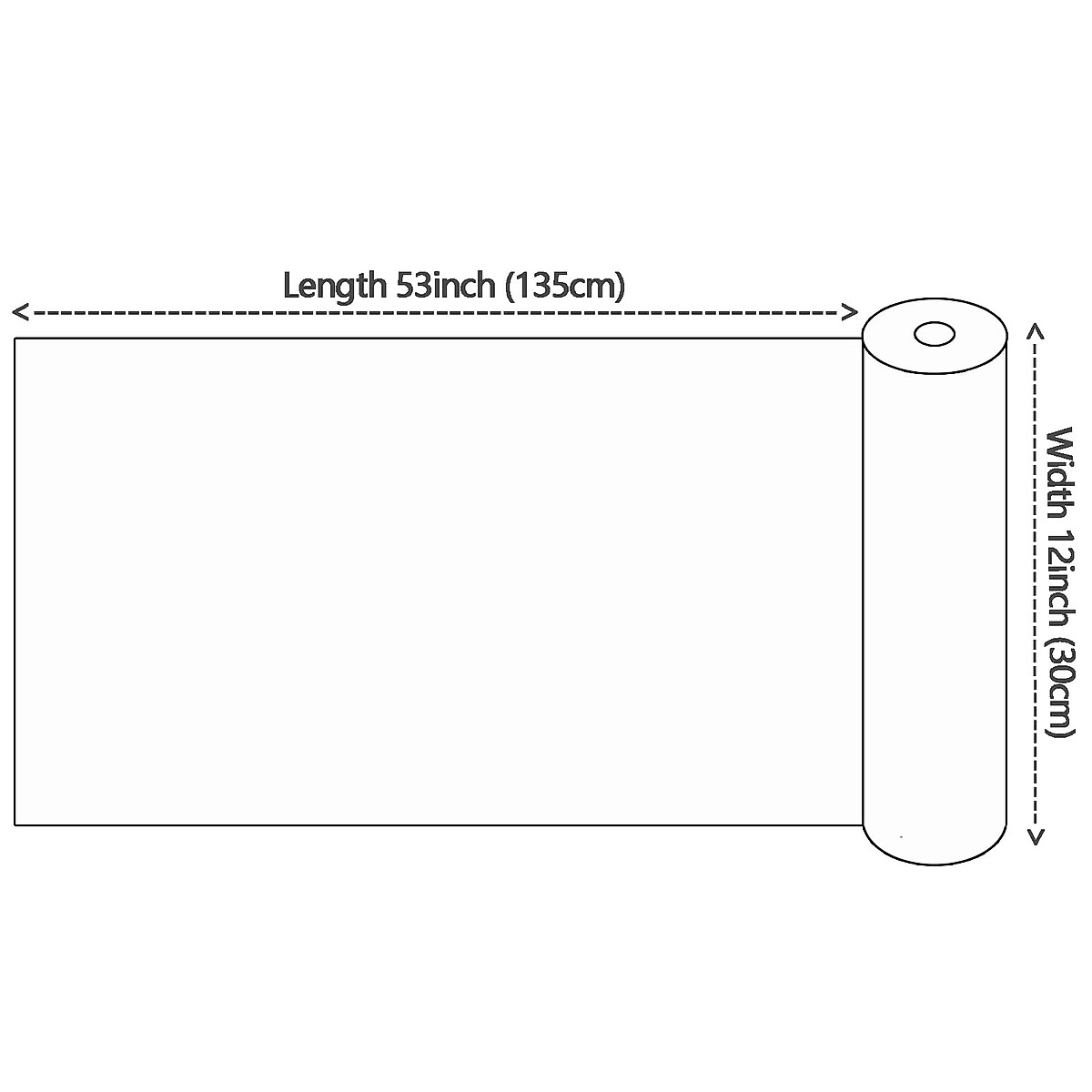 Smooth Solid Color Faux Leather Sheets Roll 12"X53" (30cmX135cm),Very Suitable for Making Crafts, Leather Earrings, Bows,Sewing (Black)