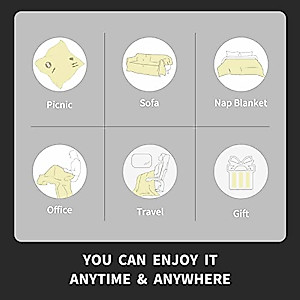 FY FIBER HOUSE Sherpa Blanket - 3D Pattern Design Yellow Throw Blanket for Sofa Couch, Bed, Warm Super Soft Cozy Microfiber Fleece Blanket for Living Room, Throw 50”x60”