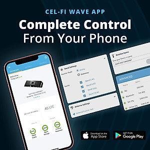 CEL-FI GO X G32 | Cell Phone Booster for Home | 4G, 5G, AT&T, Verizon & T-Mobile | Up to 15,000 Sq Ft Coverage | 100 dB Cell Phone Signal Booster | FCC Approved | 1 Antenna Kit