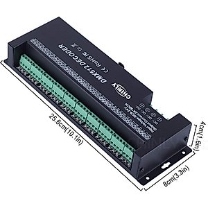 30 Channel DMX decoder 512 RGB LED Strip Controller DMX dimmer DC9V-24V 2A/CH