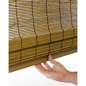 CHICOLOGY Bamboo Blinds , Bamboo Shades , Roman Shades for Windows , Roman Window Shades , Window Shades for Home , Bamboo Shades for Patio , Blinds & Shades , Window Shade , 29"W X 64"H, Fox