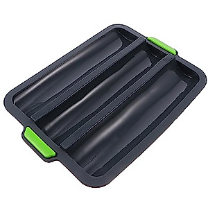 BCOATH Bread Mold Panetones Italianos Cake Stencil French Bread Loaf Perforated Pan Bread Baking Kitchen Cooking Tray Silicone French Bread Mold Cake Baking Mold French Bread Baking Tray