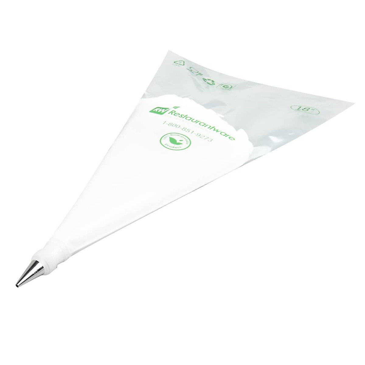 Restaurantware Pastry Tek Piping Tip 1 Round Round Tip For Icing - #6 Corrosion-Resistant Stainless Steel Icing Tip Dishwasher-Safe Decorate Cupcakes Cakes or Cookies