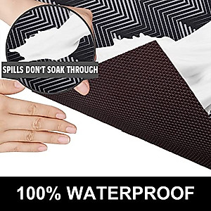 AiBOB Under The Sink Mat, 24 X 68 in, Durable Premium Mats Protect Kitchen and Bathroom Cabinets, Waterproof Absorbent Shelf Liner, Black
