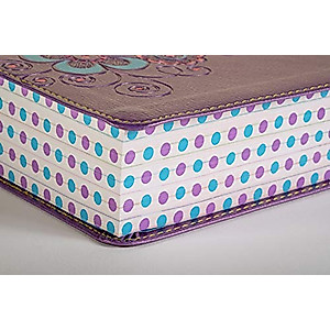 Tyndale NLT Girls Life Application Study Bible, TuTone (LeatherLike, Purple/Teal), NLT Bible with Over 800 Notes and Features, Foundations for Your Faith Sections