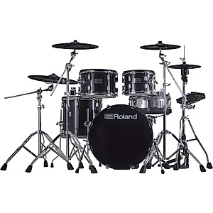 Roland VAD506 V-Drums Acoustic Design Electronic Drum Set with 14" Snare, 20" Kick, 10/12 Toms, 14" Floor Tom, 14" Crash, 16" Crash/Ride, and 18" Ride Cymbals, 12" Hi-hat, and TD-27 Sound Module