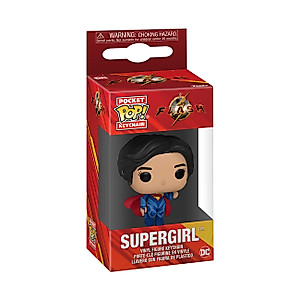 Funko POP! Keychain: DC - The Flash - Supergirl - DC Comics Novelty Keyring - Collectable Mini Figure - Stocking Filler - Gift Idea - Official Merchandise - Comic Books Fans - Backpack Decor
