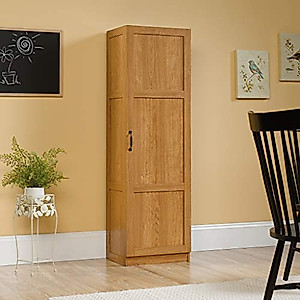 Sauder Miscellaneous Storage Cabinet, L: 17.99" x W: 13.94" x H: 60.00", Highland Oak Finish