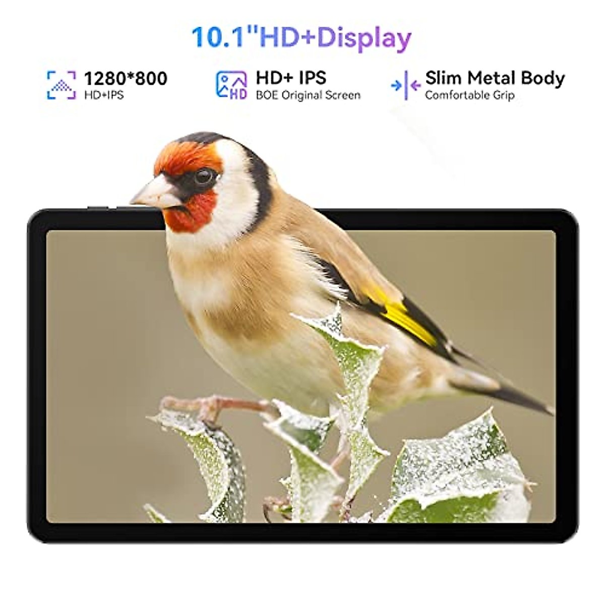 Blackview Tablet Android 12 Tab 8 WiFi Tablets 10.1 Inch 7GB(4+3 Expand) RAM+64GB/1TB ROM Quad Core Processor 6580mAh 1280×800 HD+IPS Display 13MP+8MP Daul Camera WiFi 6 BT 5.0 GMS Gray