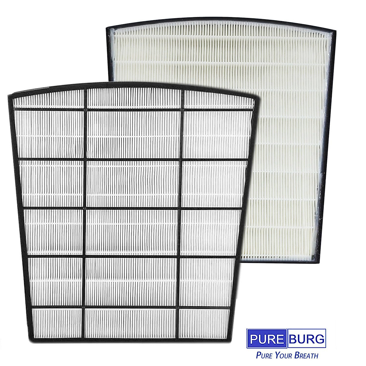 PUREBURG HP800 True HEPA Replacement Filter Set Compatible with Hunter HP800 Air Purifier, Replace Part H-HF800-VP H-PF800,H13 Activated Carbon Pre-Filter