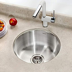 Houzer CF-1830-1 Club Series Undermount Round Bar/Prep Sink