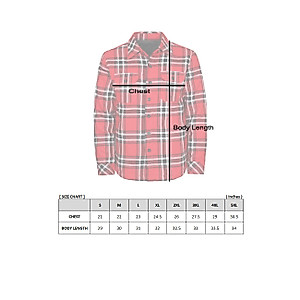 URBANJ Men's Long Sleeve Heavy Weight Quilted Lined Plaid Flannel Shirt Jacket (XL, P2212 Black)