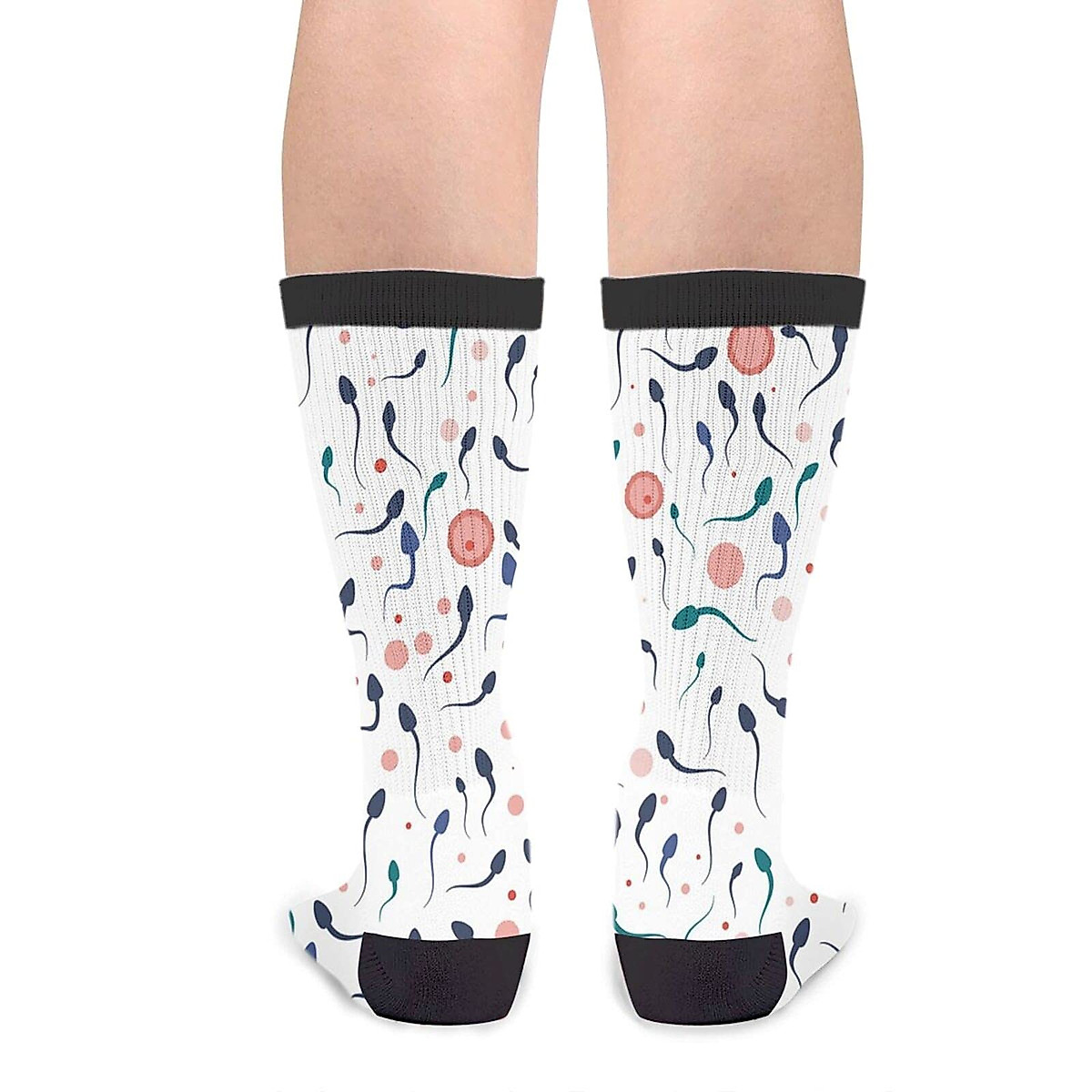 Egg Tadpole Socks For Men Women Funny Novelty Crazy Crew Socks