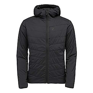 Black Diamond Mens First Light Stretch Insulated Hoody, Black, X-Large