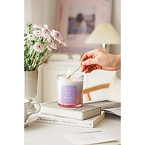 NEVAEHEART Scented Candle for Home,Pine&Eucalyptus,15.17 OZ Candle Gift Set for Women, Natural Soy Wax, Home Fragrance with Gift Box Valentines Day Decor