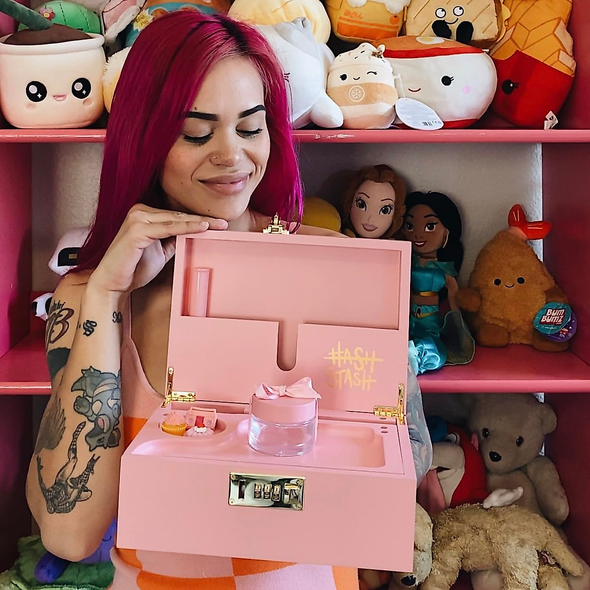 HASHSTASH - The OG Storage Box (Pink/Gold)