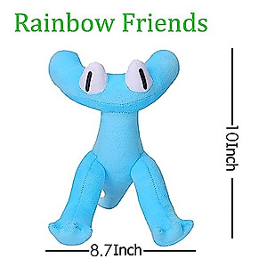 Sokmrus 3pcs Rainbow Friends Plush, Cyan Plush, Lookies Plush, Yellow Rainbow Friends Chapter 2 Plushies (3pc)