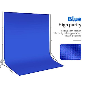 NEEWER 6x9 feet/1.8x2.8m Photo Studio 100% Pure Polyester Collapsible Backdrop Background for Photography, Video and Television (Backdrop ONLY) - Blue