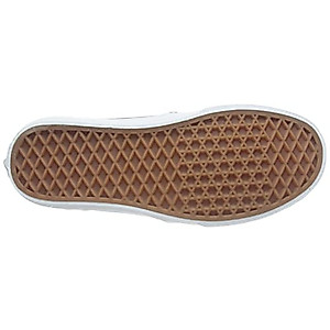 Vans Unisex Asher Canvas Low Platform Slip On Sneaker - Deluxe Patchwork Light Grey 9