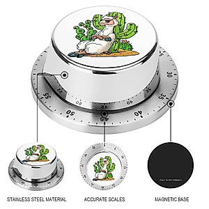 Kitchen Timer, Kitchen Timers for Cooking, Kitchen Timer Magnetic, Funny Llama Pattern Waterproof Time Timer Stainless Steel Multiuse for Home Baking Cooking Oven